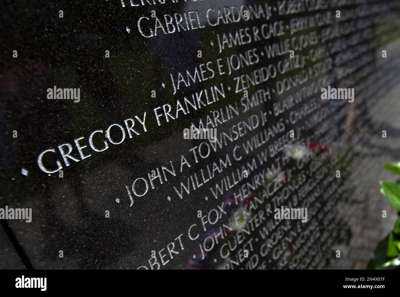 The name of U.S. Army Pfc. Gregory Jackson Franklin of Winchester, Va ...