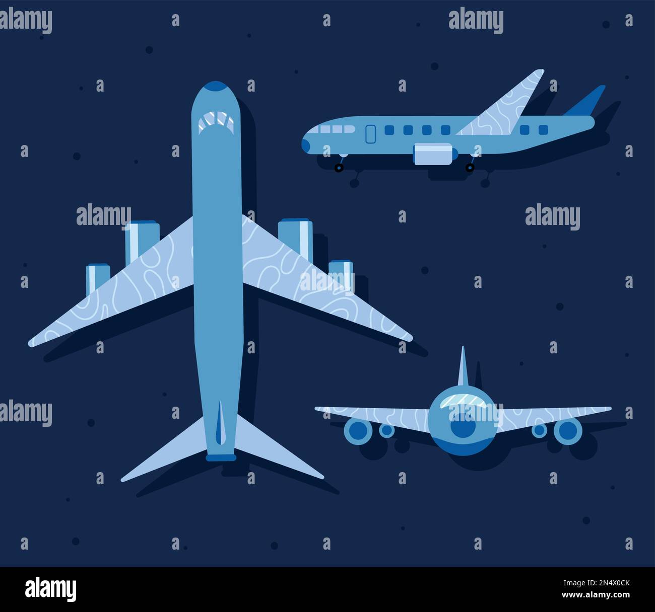 Aviation icons airport planes hi-res stock photography and images - Alamy