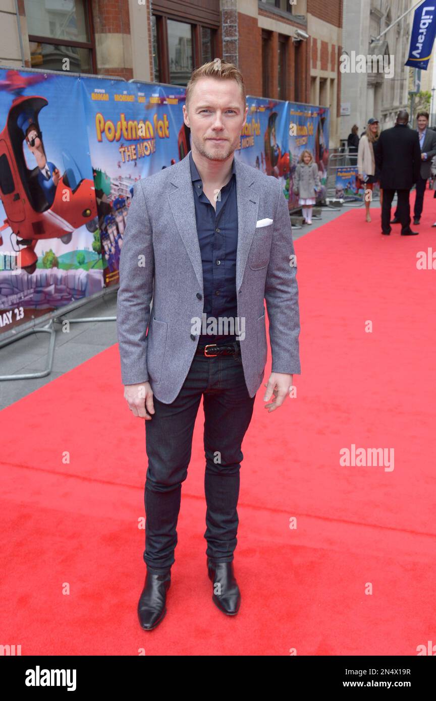 Ronan Keating poses for photographers on the red carpet for Postman Pat ...