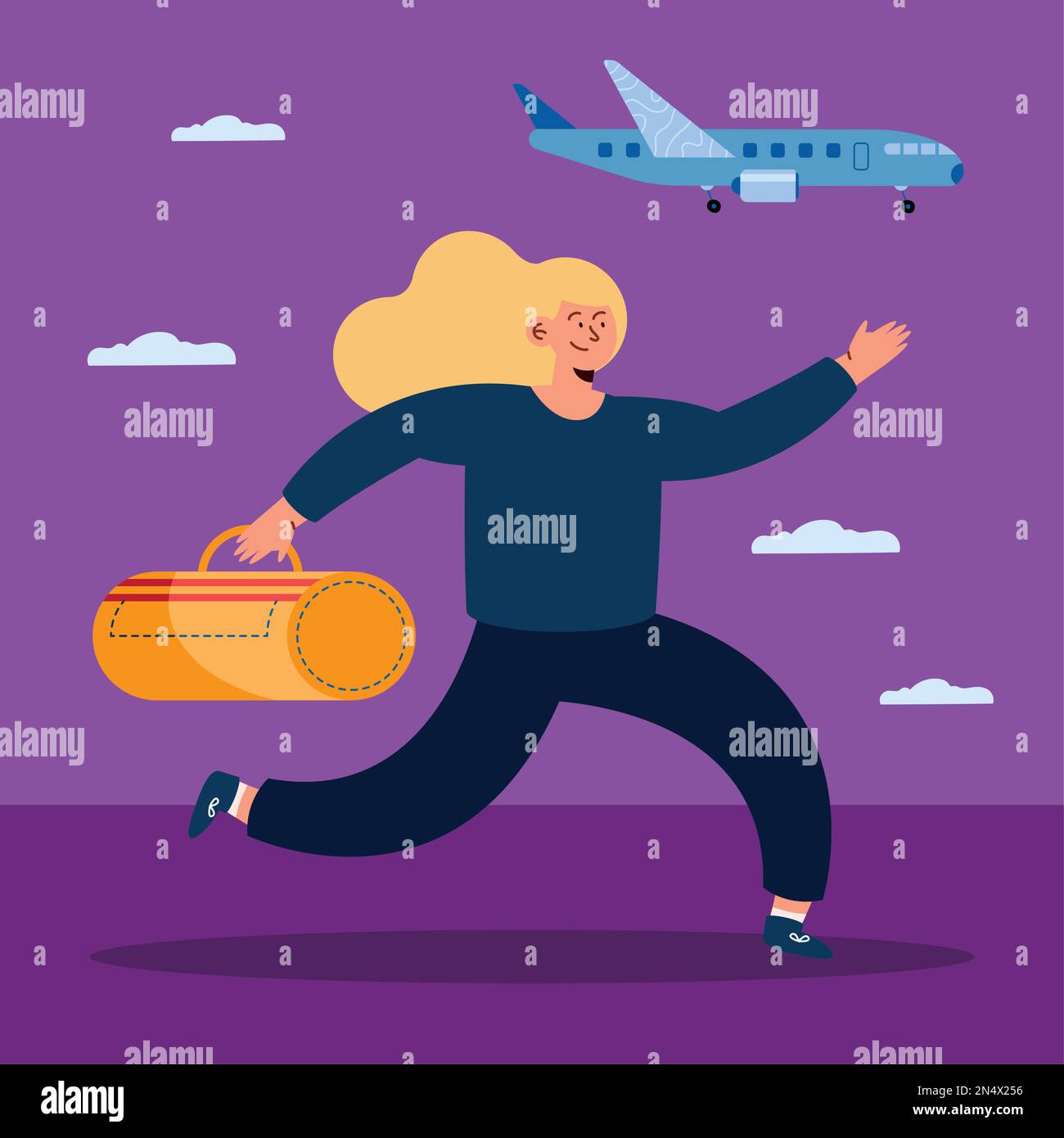 After plane Stock Vector Images - Alamy