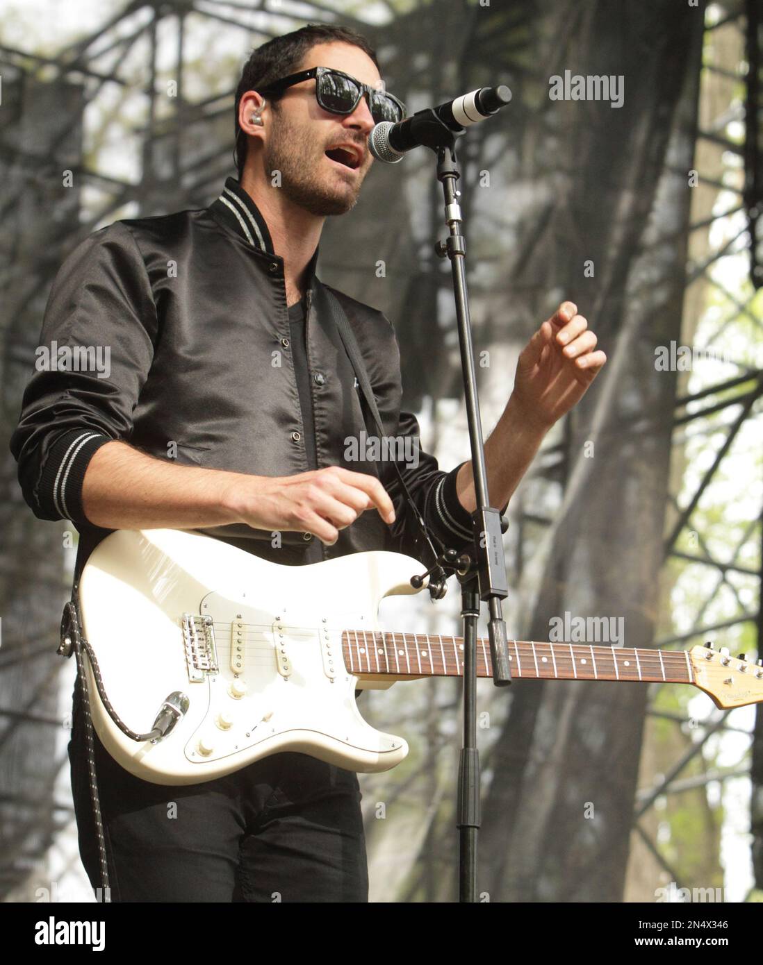 Ryan Merchant of the band Capital Cities performs in concert during the ...