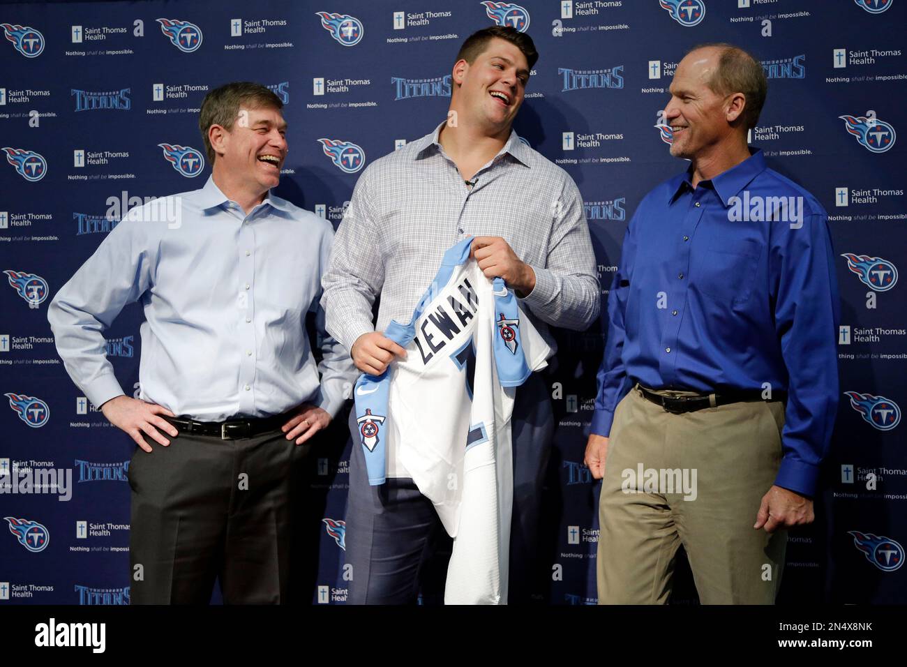 Tennessee Titans first round draft pick Taylor Lewan, an offensive ...