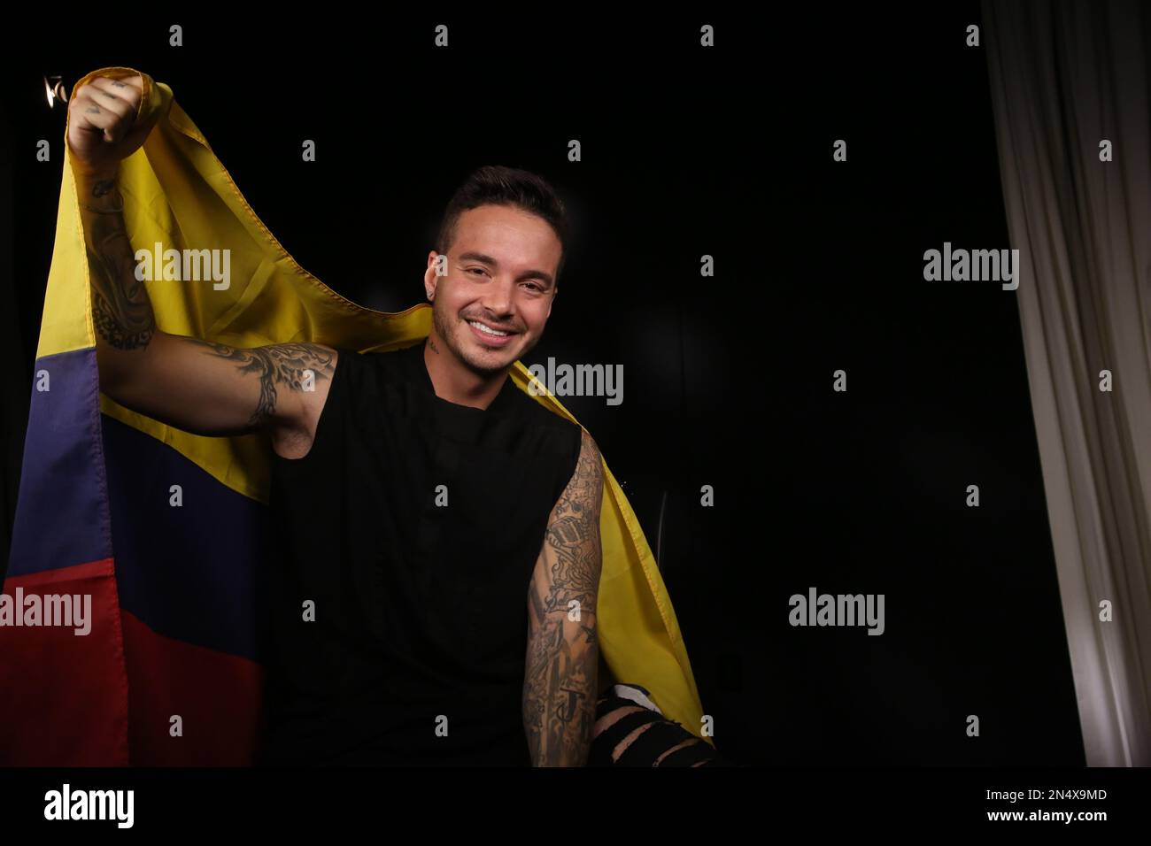 This Tuesday, May 6, 2014 photo shows Colombian reggaeton singer, J ...