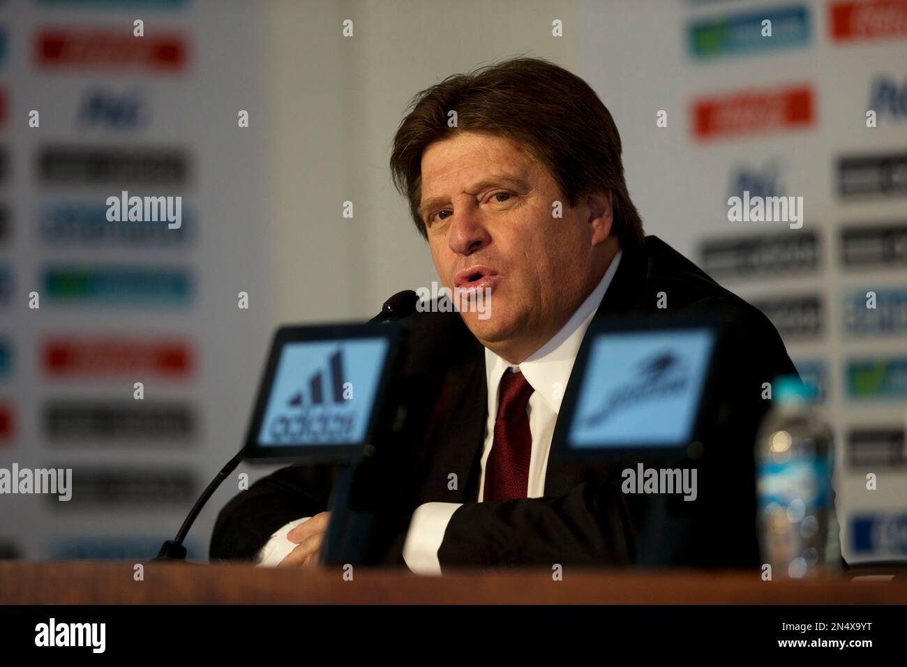Mexican soccer team coach Miguel Herrera announces the roster of his 23 ...