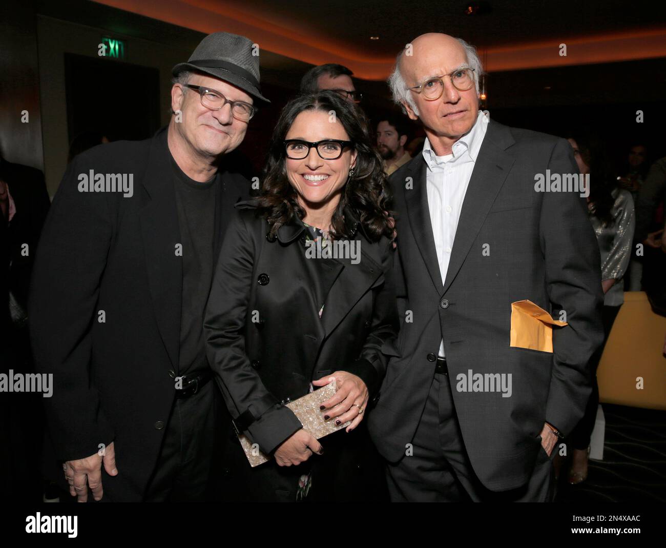 Albert Brooks, Juliia Louis-Dreyfus and Larry David attend Radius' Los ...