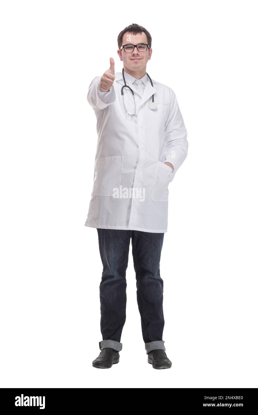 Man doctor middle age hoary Cut Out Stock Images & Pictures - Alamy