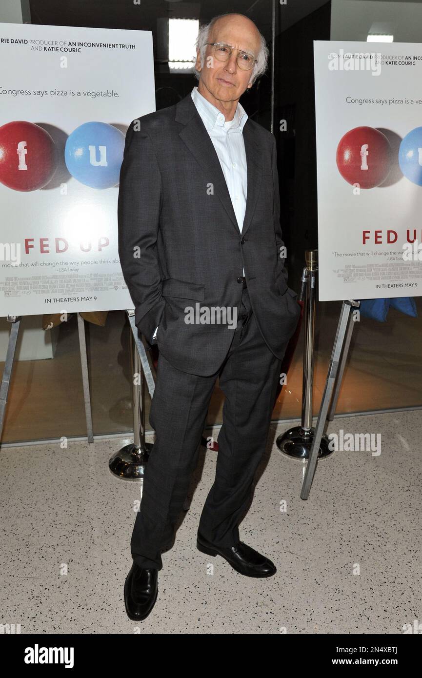 Larry David arrives at the LA Premiere of "Fed Up" on Thursday, May 8 ...