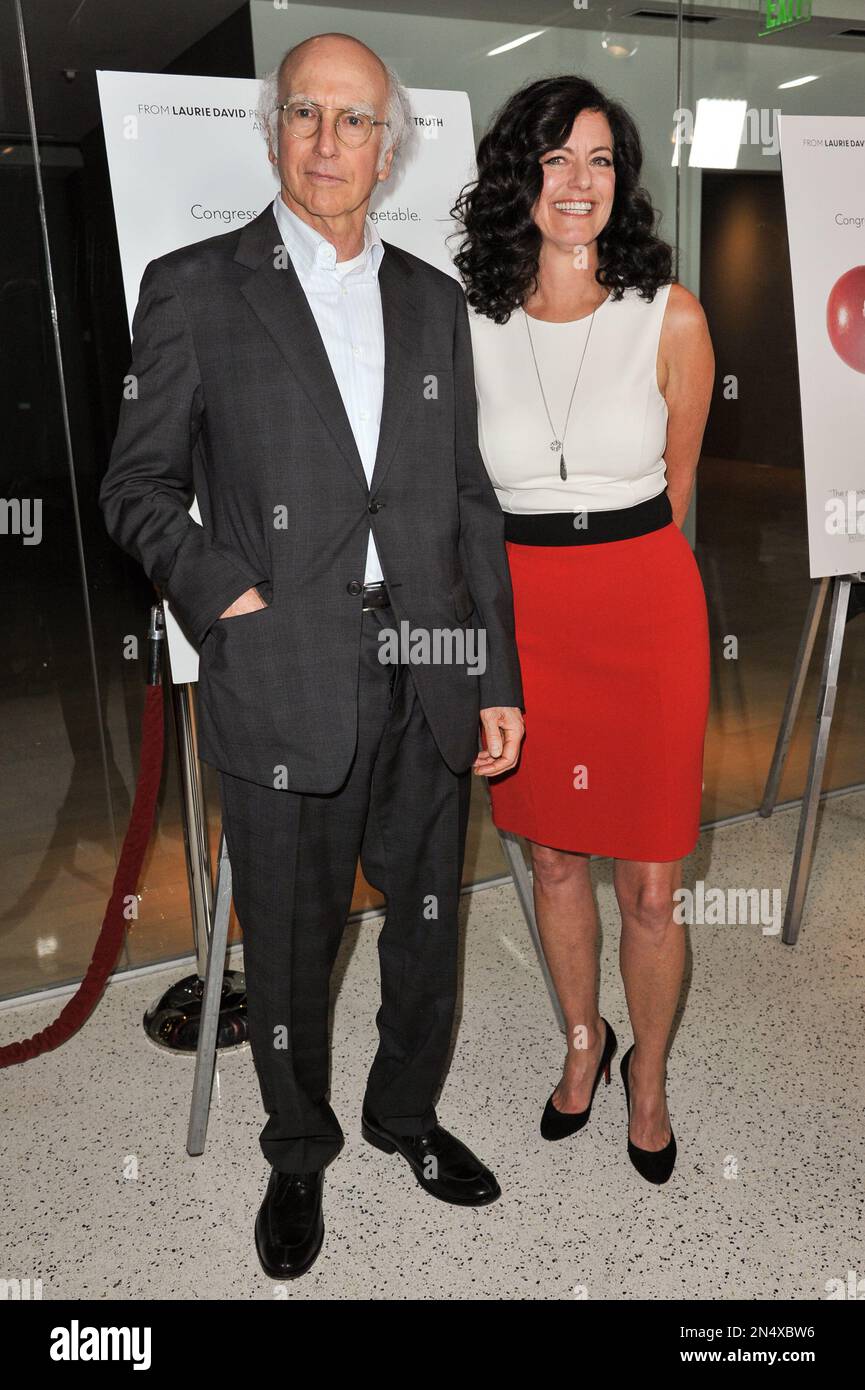 Larry David, left, and Laurie David arrive at the LA Premiere of "Fed ...
