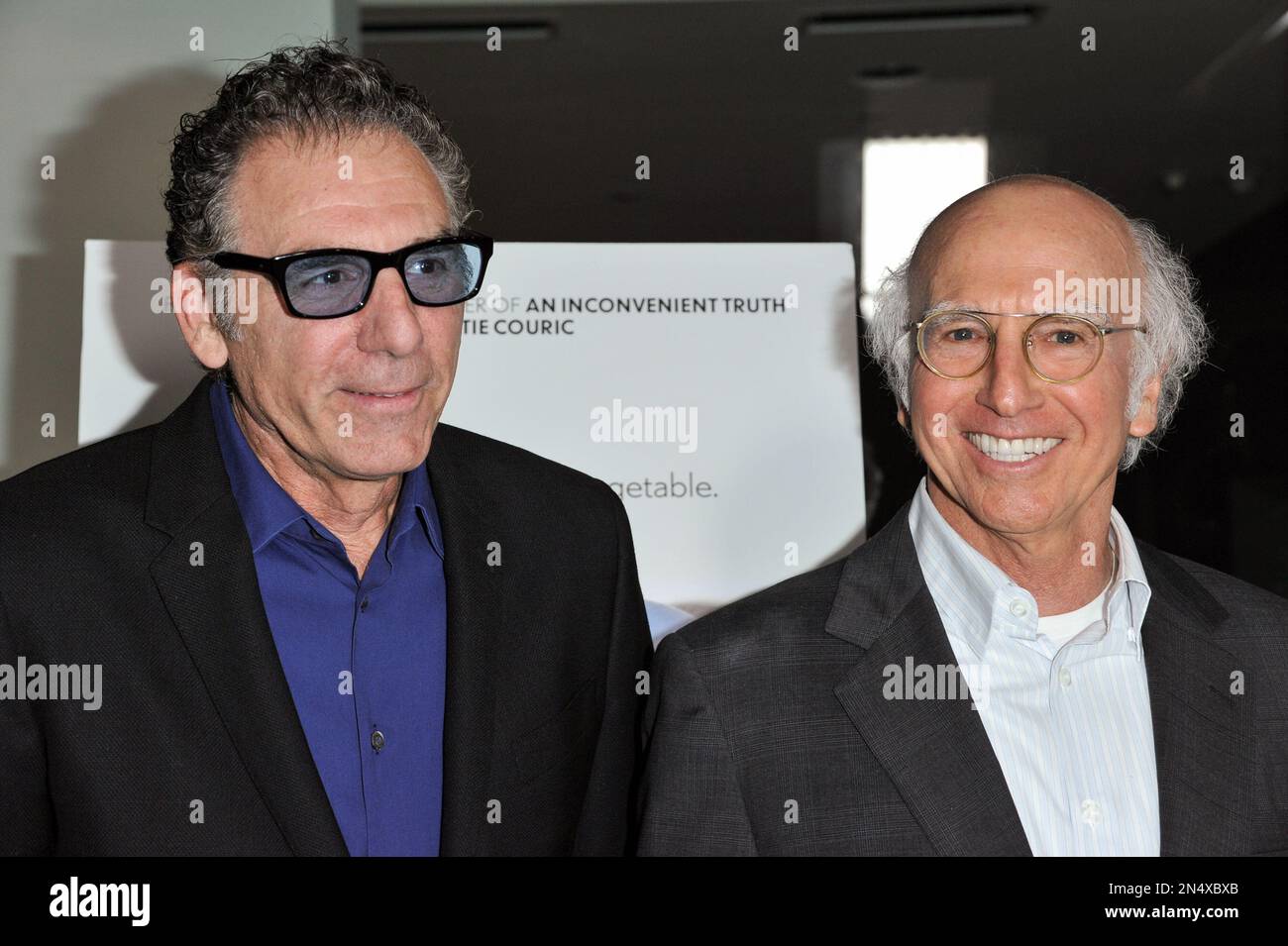 Michael Richards, left, and Larry David arrive at the LA Premiere of ...