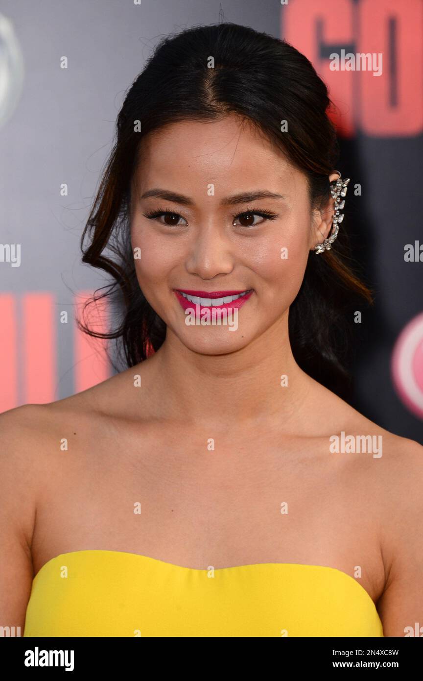 Jamie Chung arrives at the LA premiere of "Godzilla" at Dolby Theatre ...
