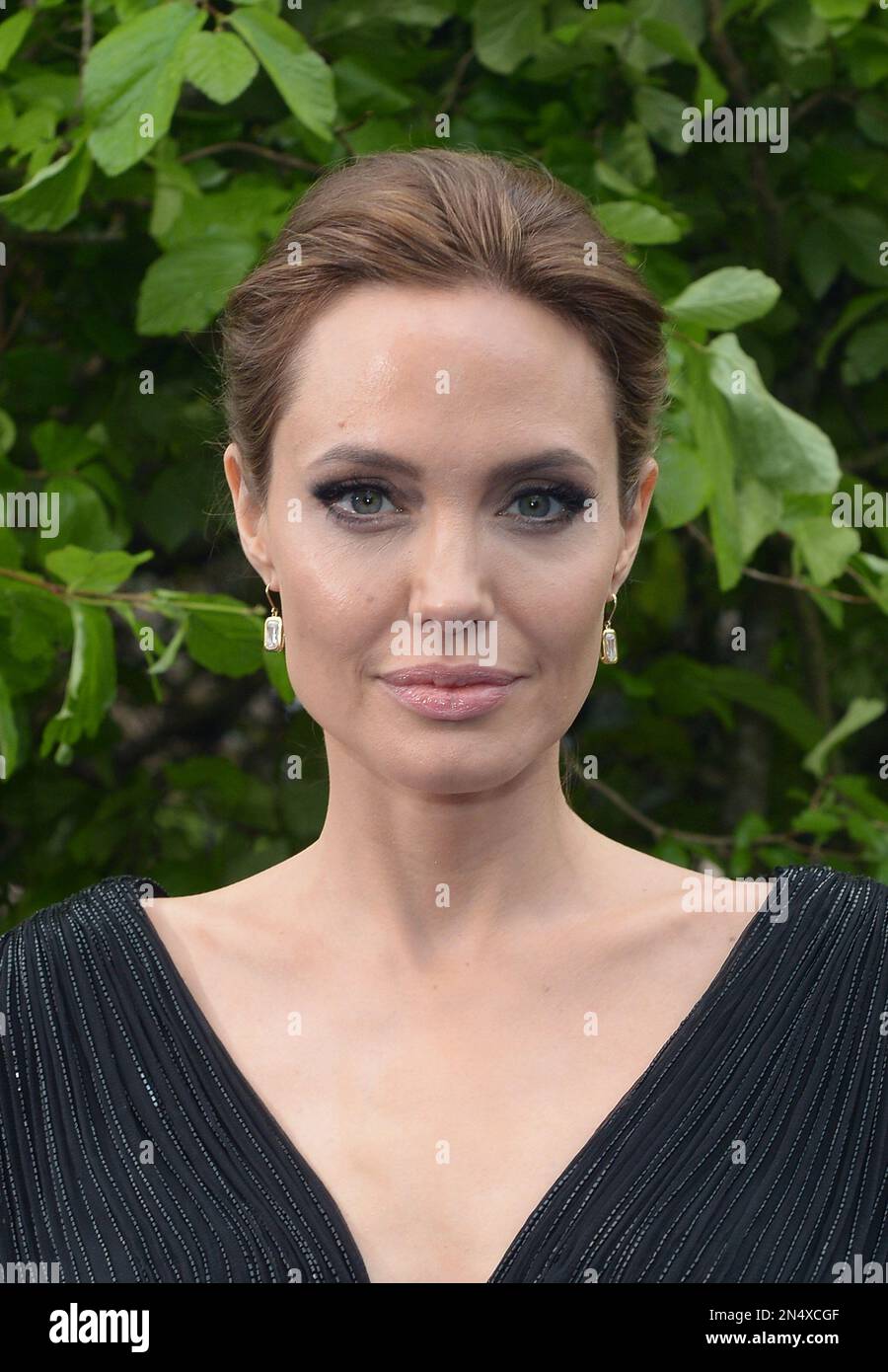 American Actress Angelina Jolie seen at Britain Maleficent Event at ...