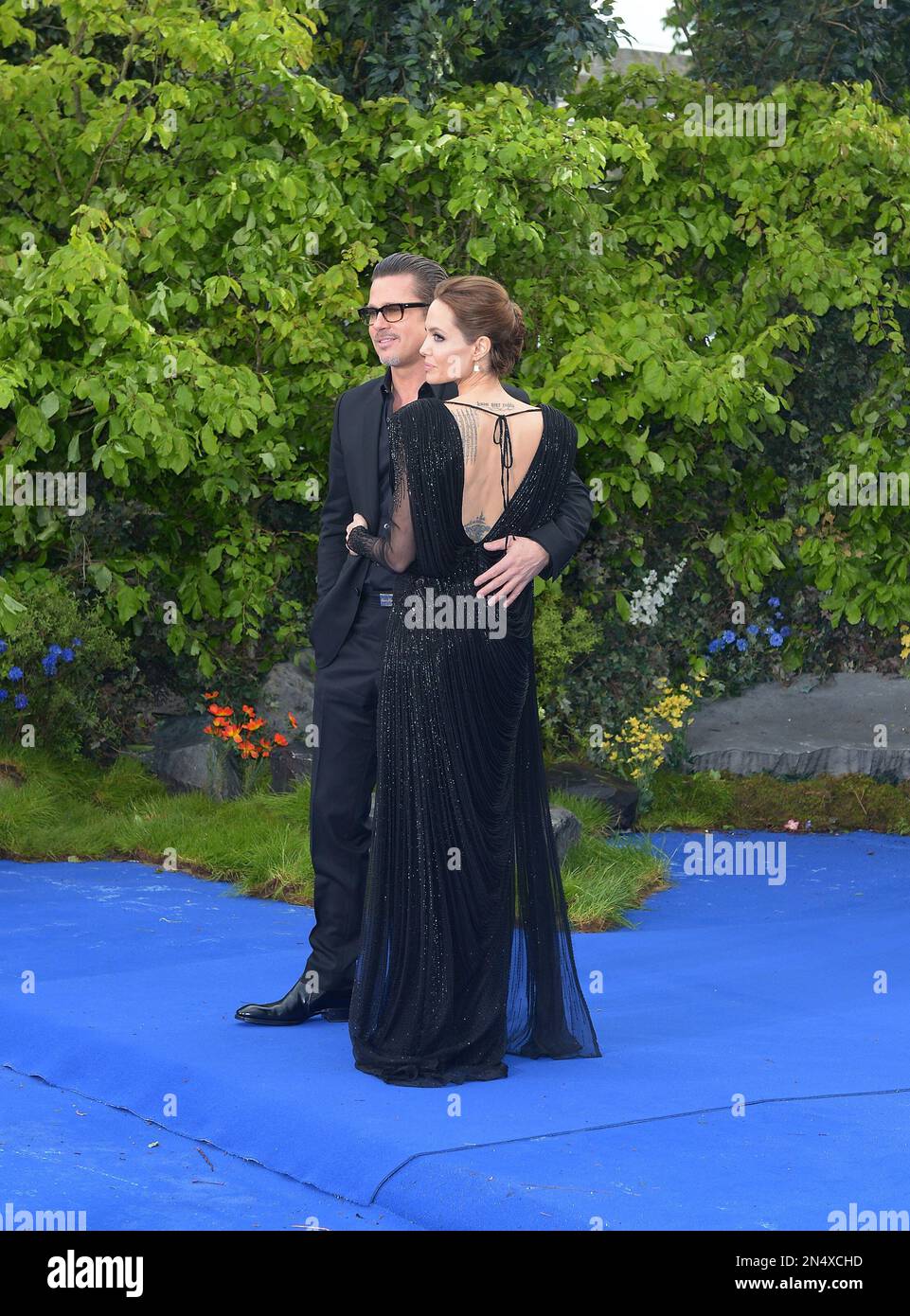 American Actor Brad Pitt and wife American Actress Angelina Jolie seen ...