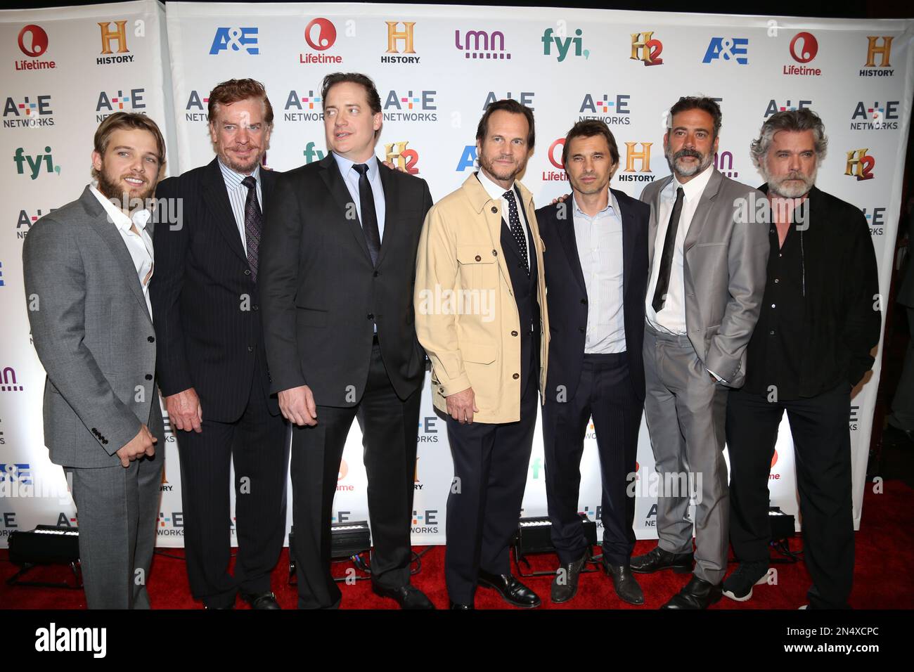From left, Max Thieriot, Christopher McDonald, Brendan Fraser, Bill ...