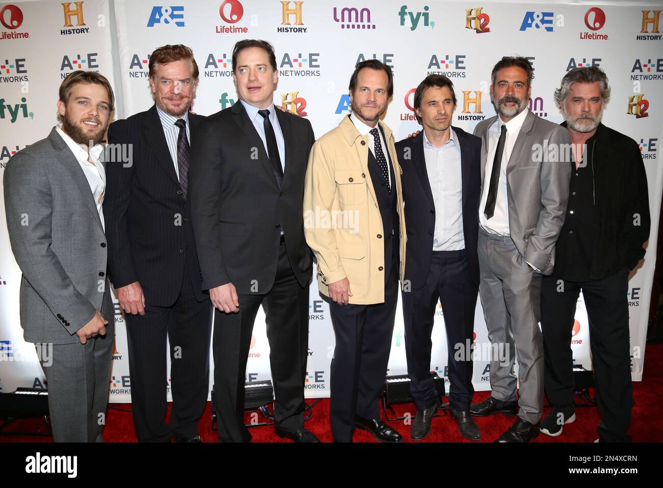 From left, Max Thieriot, Christopher McDonald, Brendan Fraser, Bill ...