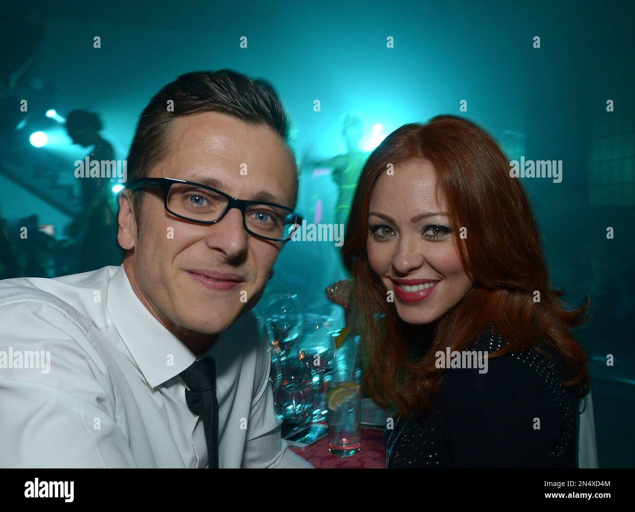 Ritchie Neville and Natasha Hamilton seen at The London Cabaret Club ...