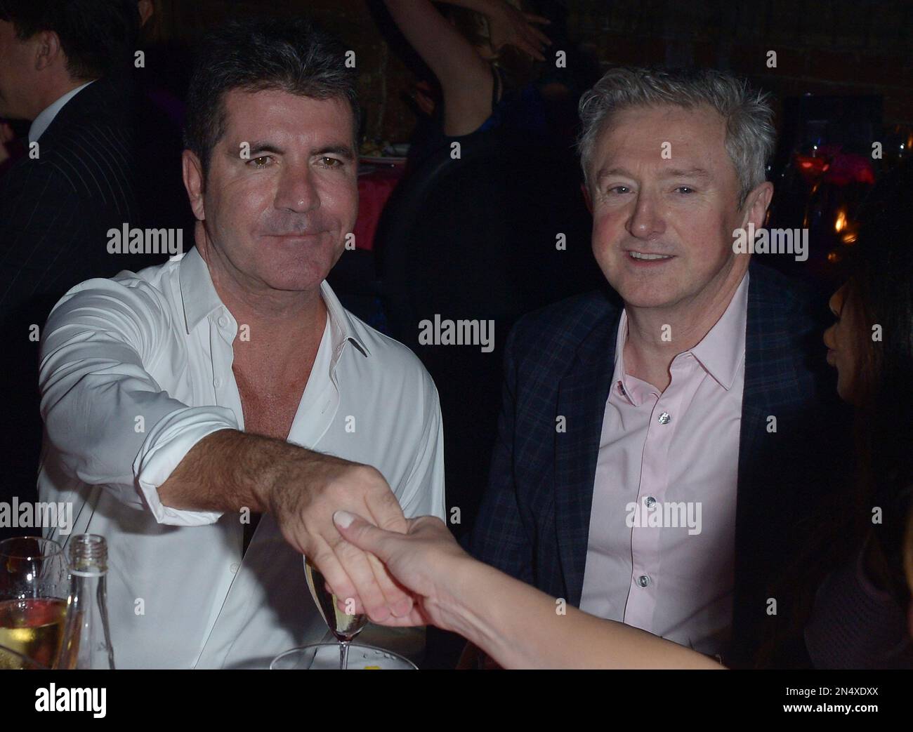 Simon Cowell and Louis Walsh seen at The London Cabaret Club Gala ...