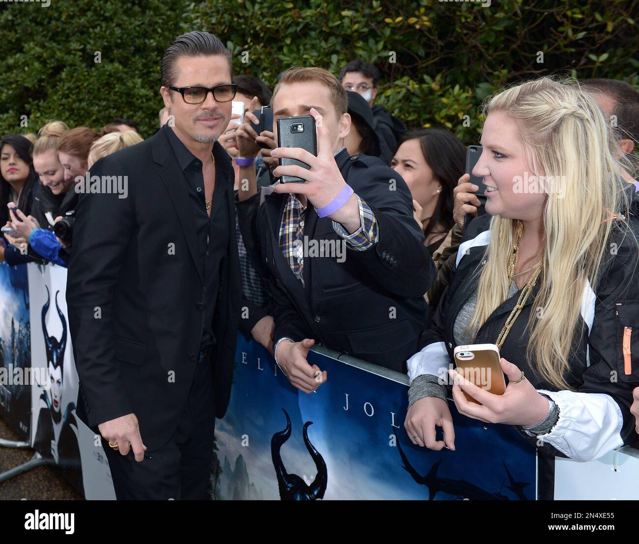 American Actor Brad Pitt seen at Kensington Palace on Thursday 8 May ...