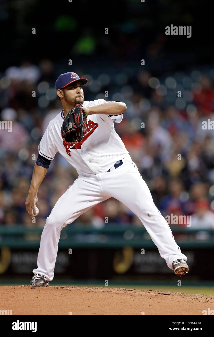Cleveland Indians' Danny Salazar pitches against the Minnesota Twins in ...