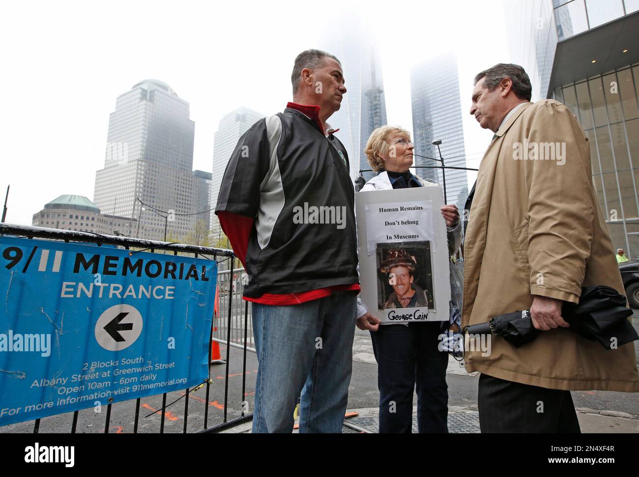New York Fire Department Chief Jim Riches, left, and Rosemary Cain ...