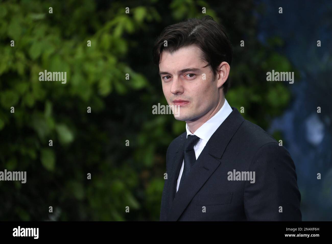 Actor Sam Riley arrives for the Maleficent exhibit in Kensington ...
