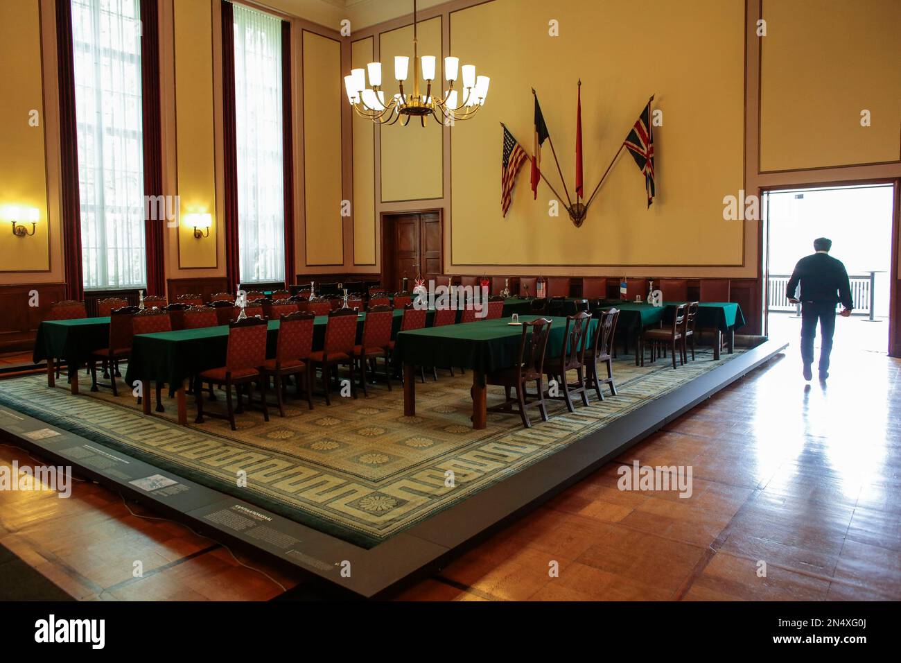 A man walks through the hall where German Field Marshal and Supreme ...