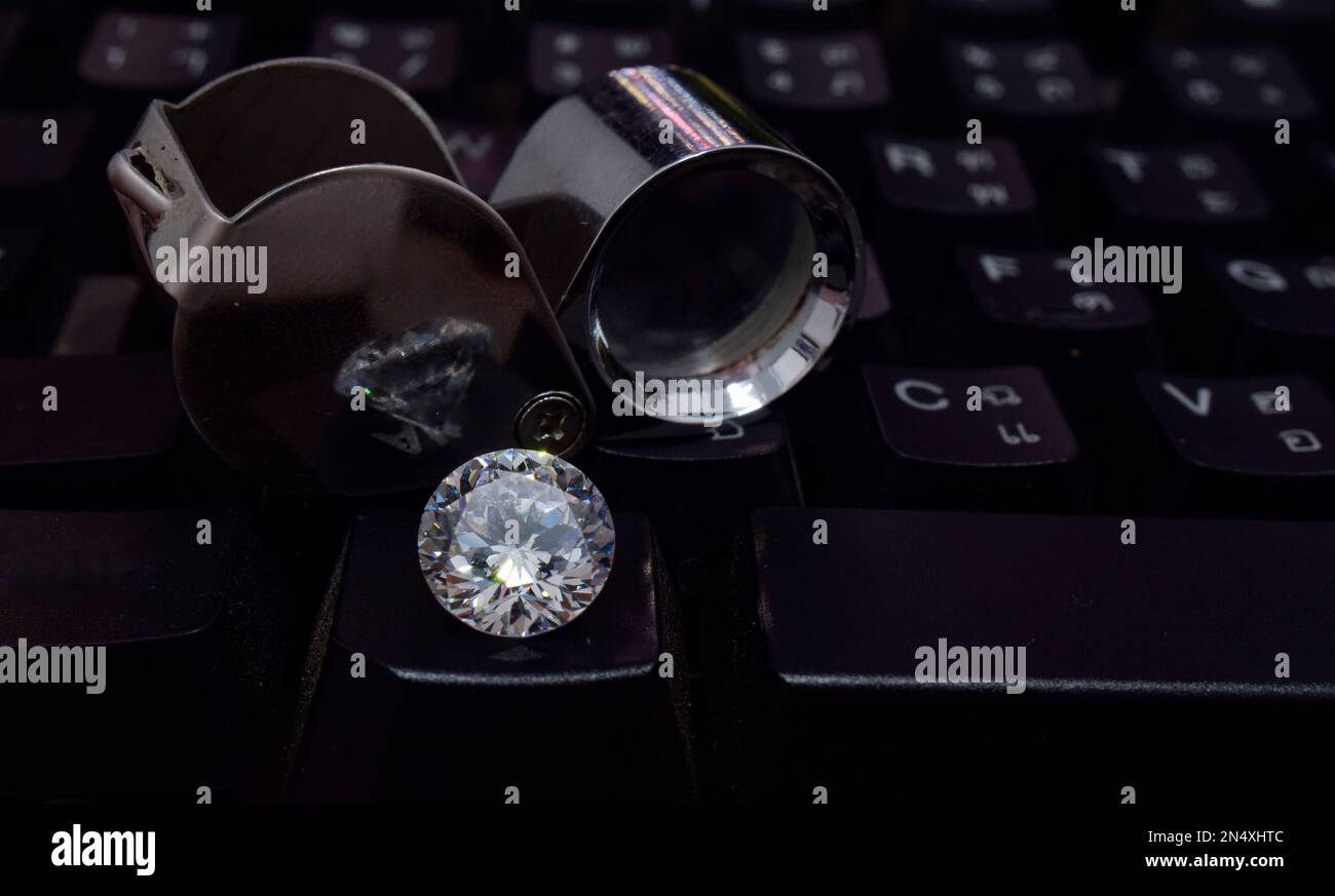 diamond, white, isolated, ring, jewelry, crystal, object, old, stone ...