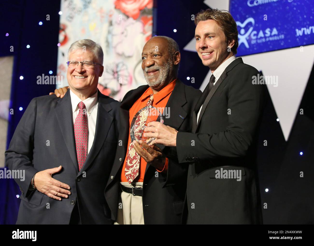 Lou Lucido, Bill Cosby and Dax Shepard attend the CASA/LA Evening to ...