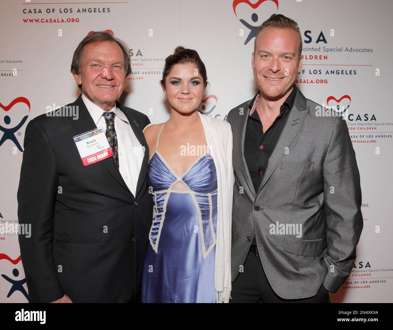 Bruce Herron and guests attend the CASA/LA Evening to Foster Dreams ...