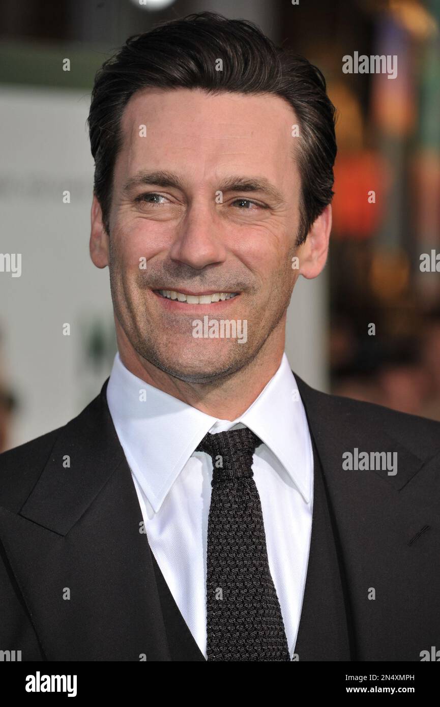 Jon Hamm arrives at the world premiere of "Million Dollar Arm" on ...