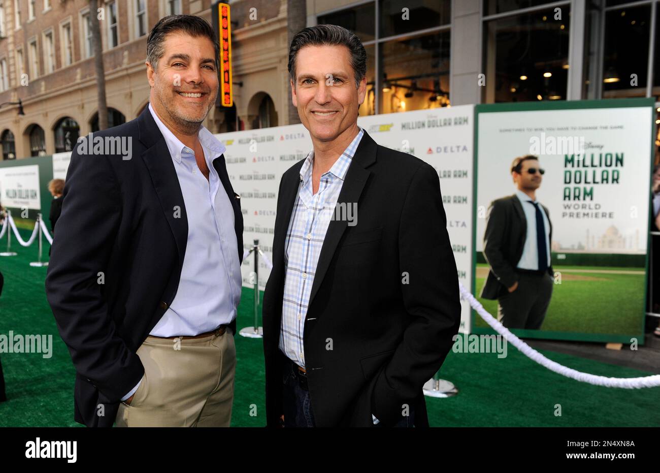 Producers Gordon Gray, left, and Mark Ciardi arrive at the world ...