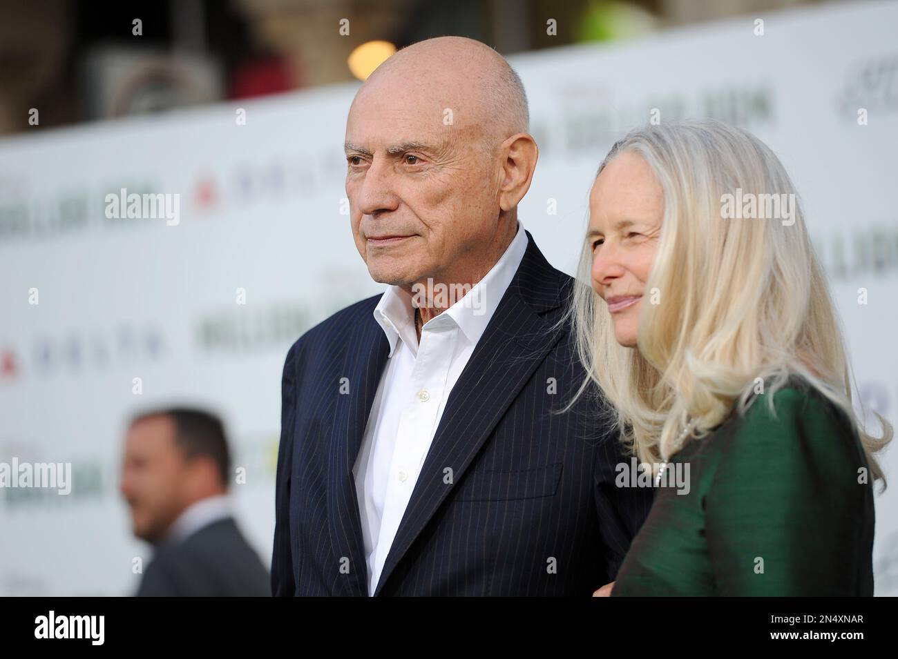 Alan Arkin, left, and Suzanne Newlander Arkin arrive at the world ...
