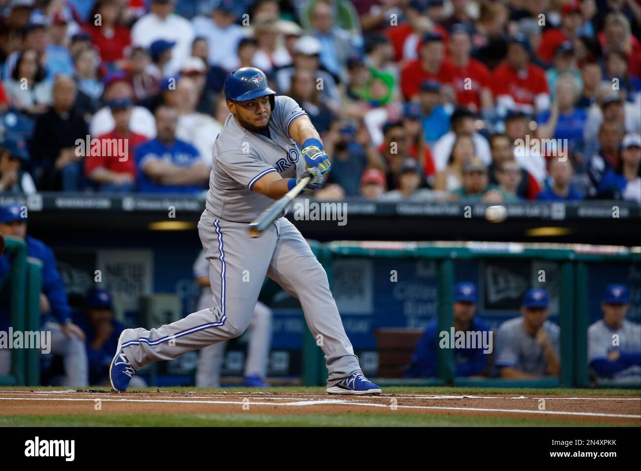 Toronto Blue Jays' Melky Cabrera in action during an interleague ...