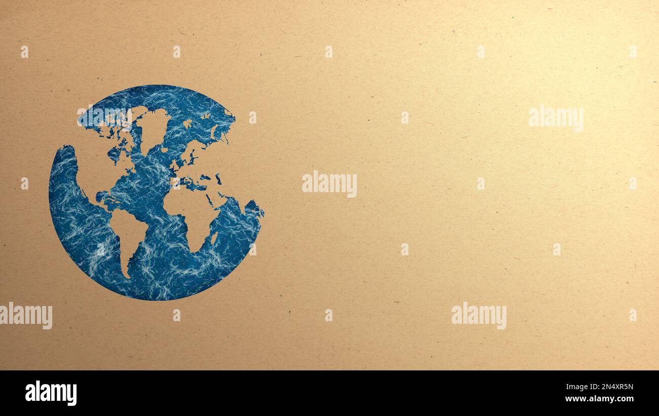 Earth with water forms with a colored background. World Water Day Stock ...