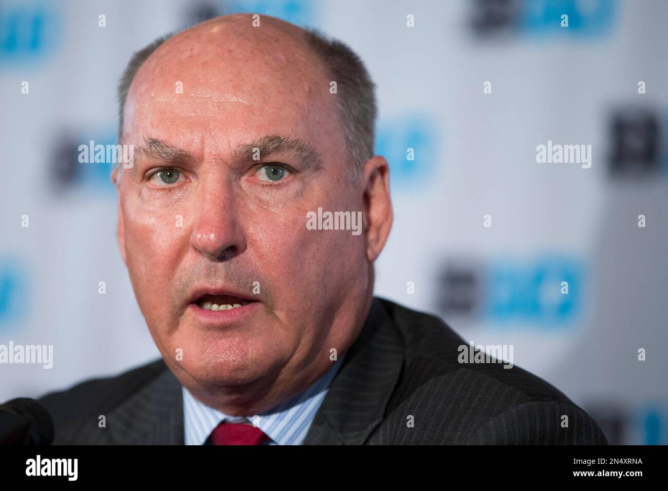 Big Ten commissioner Jim Delany speaks during a news conference at ...