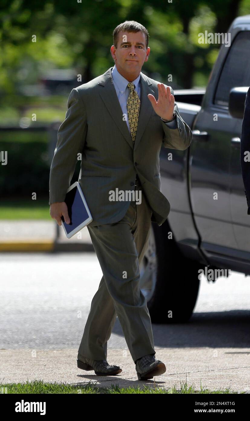Former Anheuser-Busch CEO August Busch IV waves as he enters the Civil ...