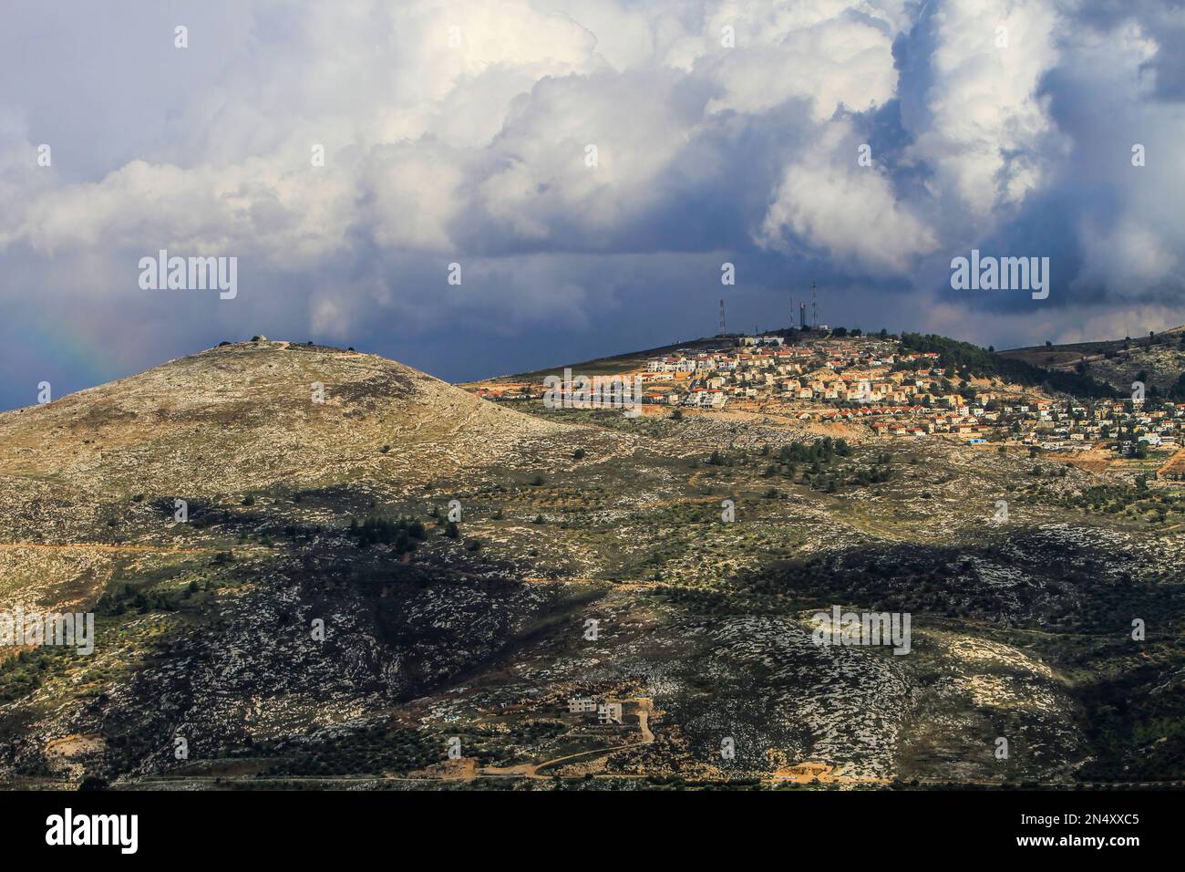 Nablus, Palestine. 08th Feb, 2023. A general view of the Jewish ...