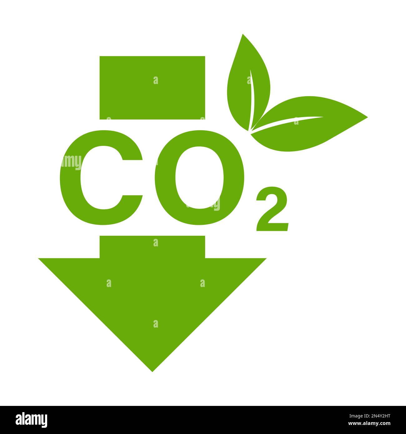reducing CO2 emissions icon vector stop climate change sign for graphic ...