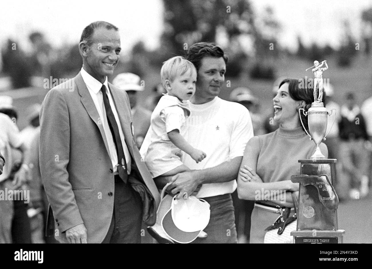Golfer Bunky Henry, his son Brad and wife Katy are a very happy family ...