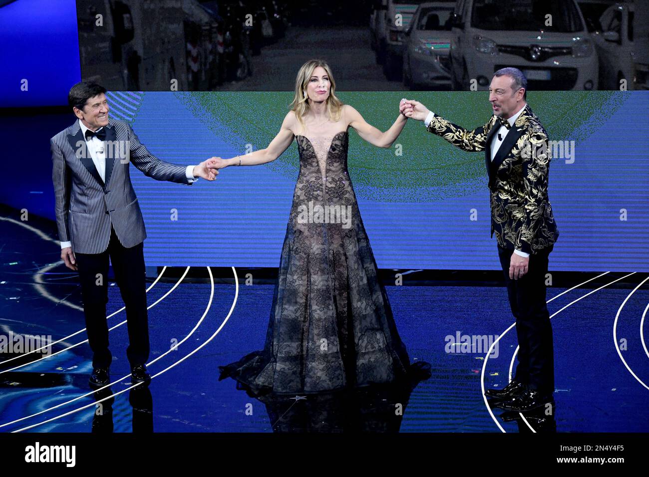 Sanremo, 73rd Italian Song Festival, Second Evening. Francesca Fagnani ...