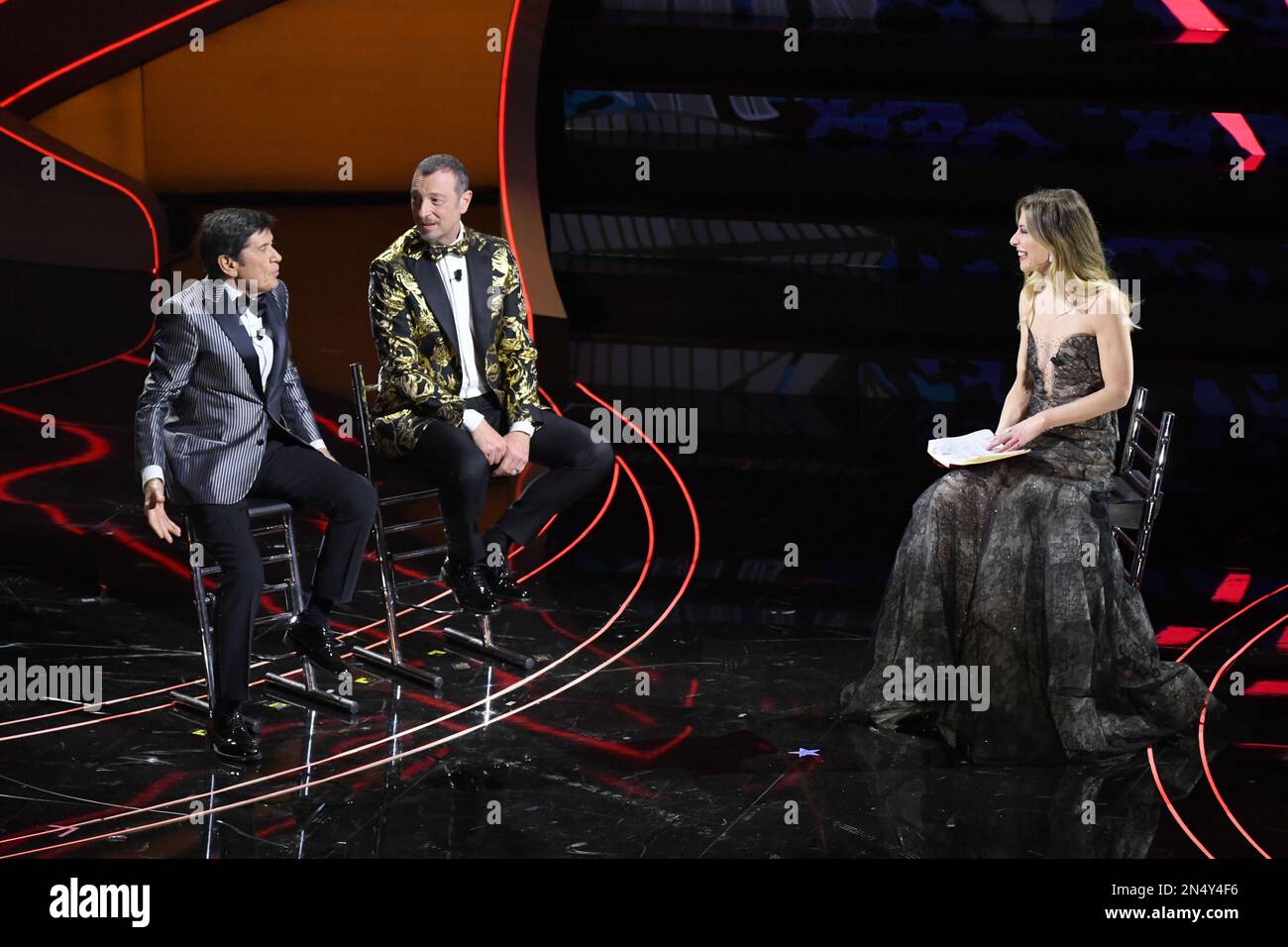 Sanremo, 73rd Italian Song Festival, Second Evening. Francesca Fagnani ...