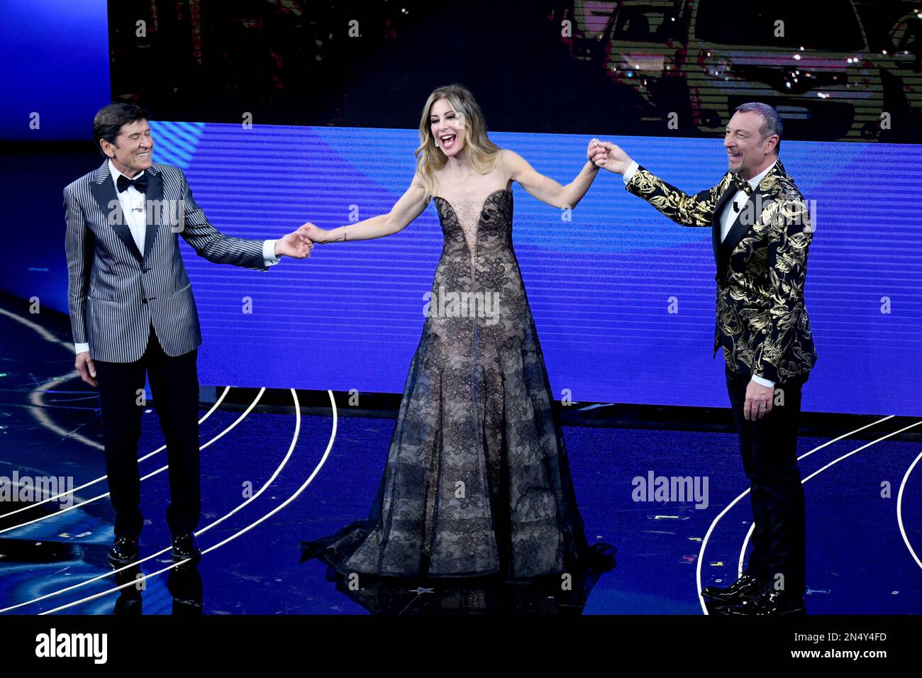 Sanremo, 73rd Italian Song Festival, Second Evening. Francesca Fagnani ...