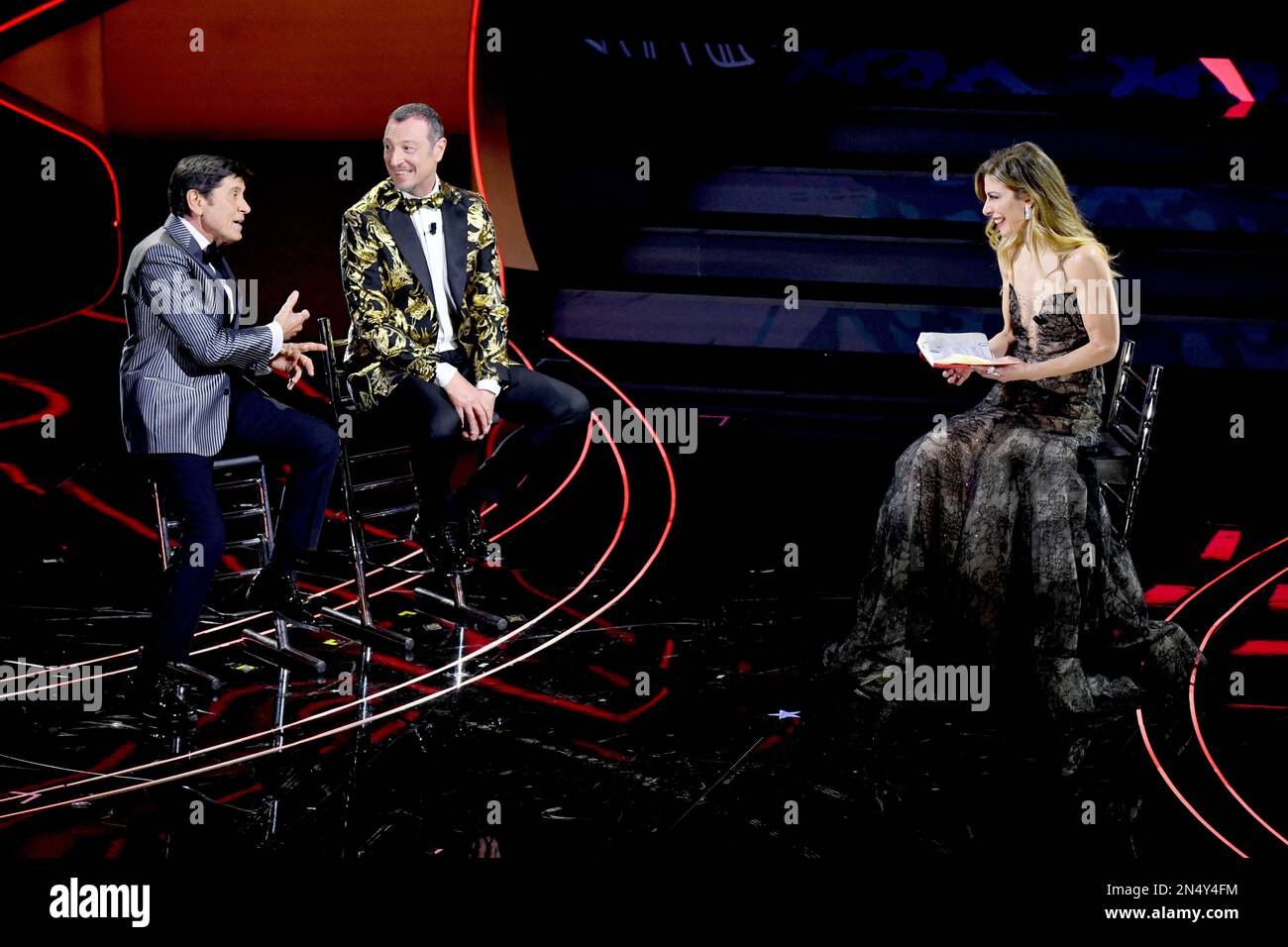 Sanremo, 73rd Italian Song Festival, Second Evening. Francesca Fagnani ...