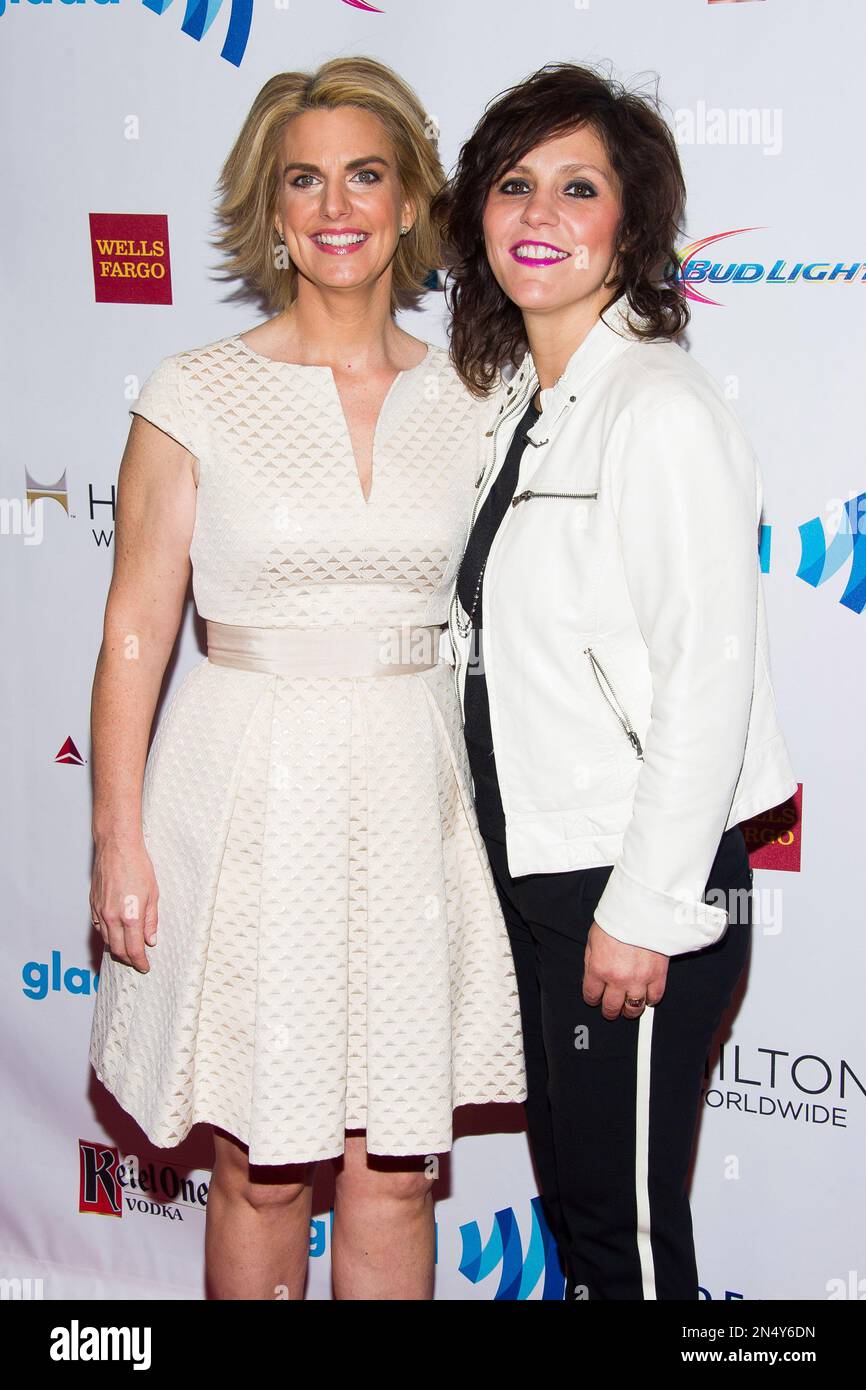Sarah Kate Ellis, left, and Kristin Henderson attend the GLAAD Media ...