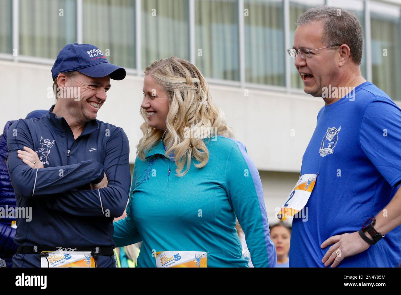 Berkshire Hathaway investment managers Todd Combs, left, Ted Weschler ...