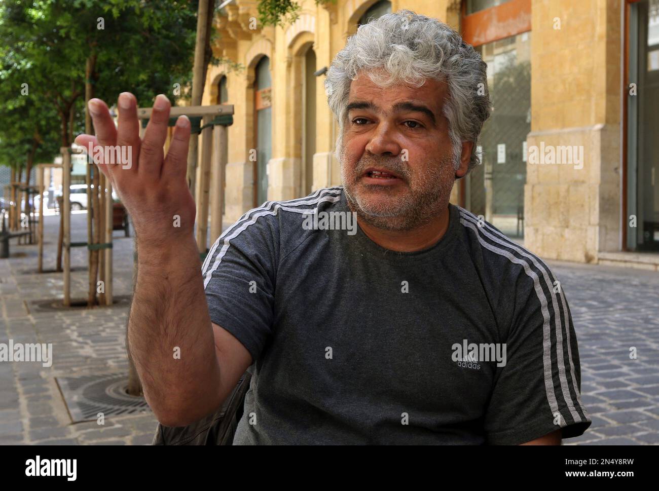 In this Monday, April 21, 2014 photo, Syrian novelist Khaled Khalifa ...