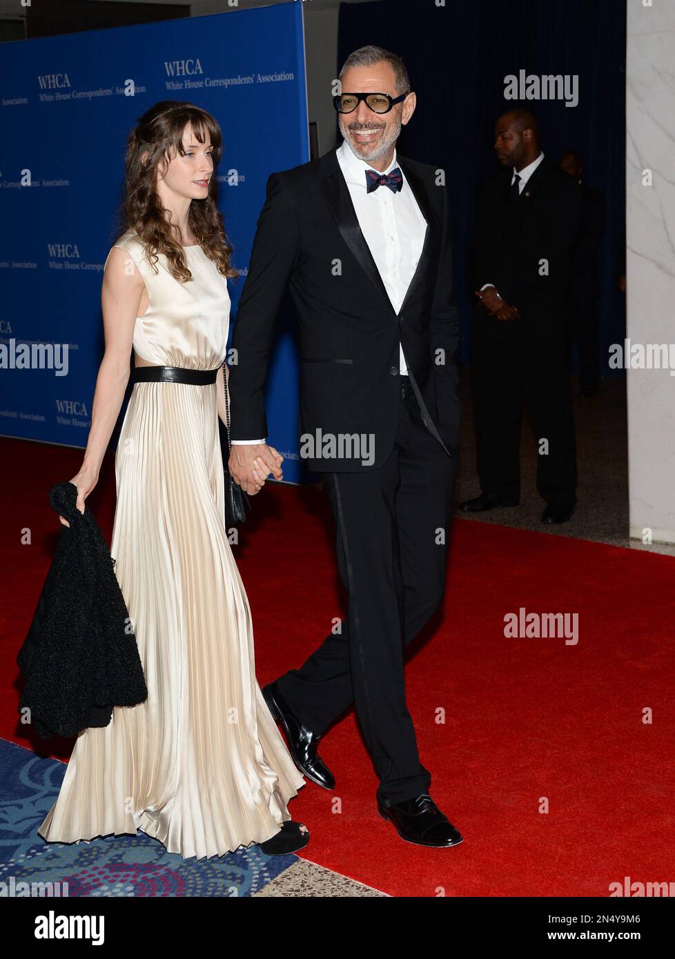 Jeff Goldblum and girlfriend Emilie Livingston attend the White House ...