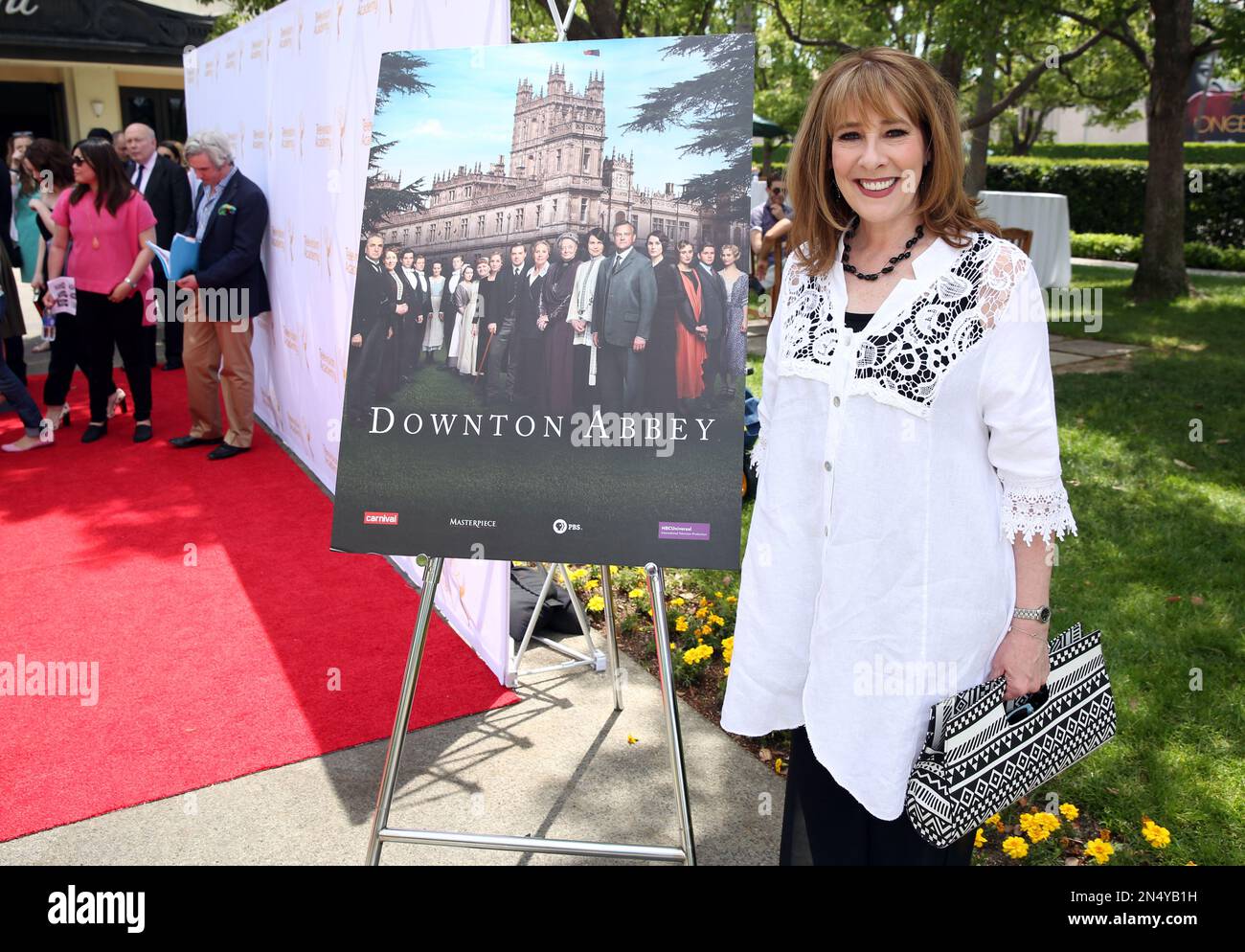 Actress Phyllis Logan arrives at An Afternoon with "Downton Abbey ...
