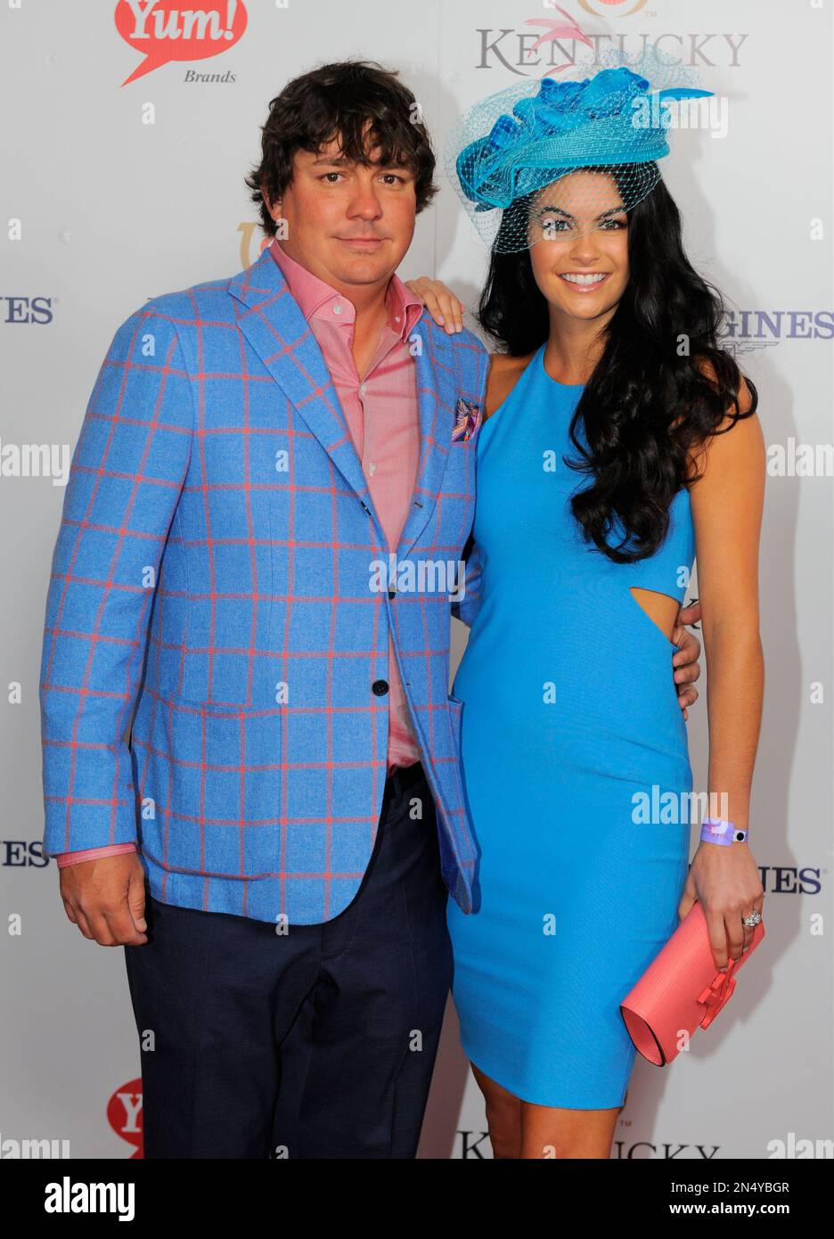 Jason Dufner and his wife Amanda are seen at the 140th Kentucky Derby ...