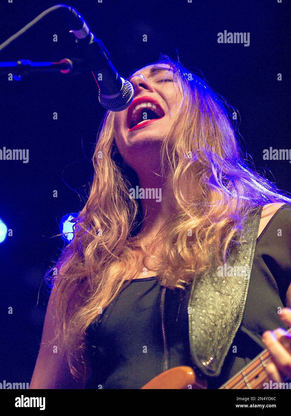 Este Haim with Haim performing at the Tabernacle on Friday, May 2, 2014 ...