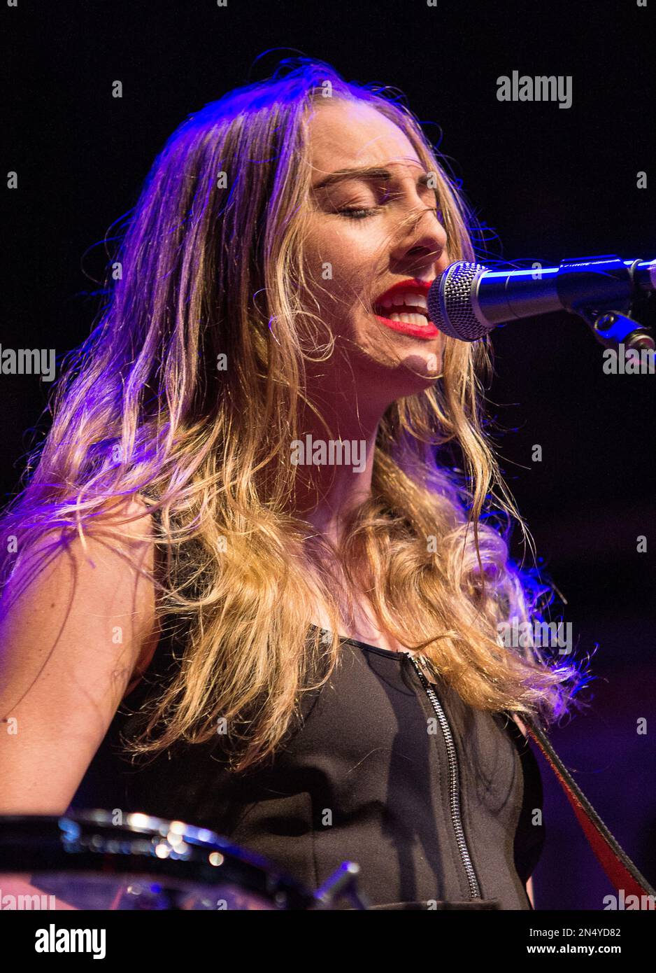 Este Haim with Haim performing at the Tabernacle on Friday, May 2, 2014 ...
